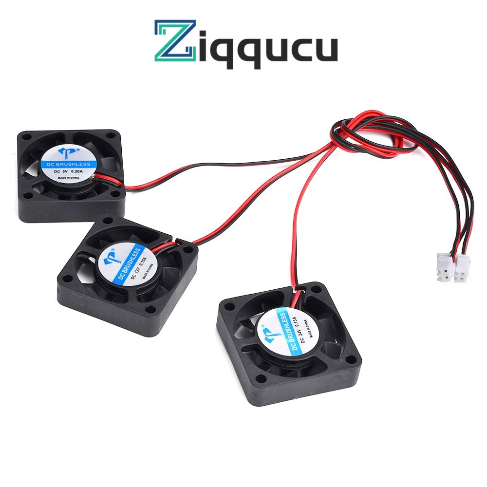 Ziqqucu พัดลมระบายความร้อน DC4010 5V เป็น 12V อินพุต 40 มม. สําหรับเคส ...