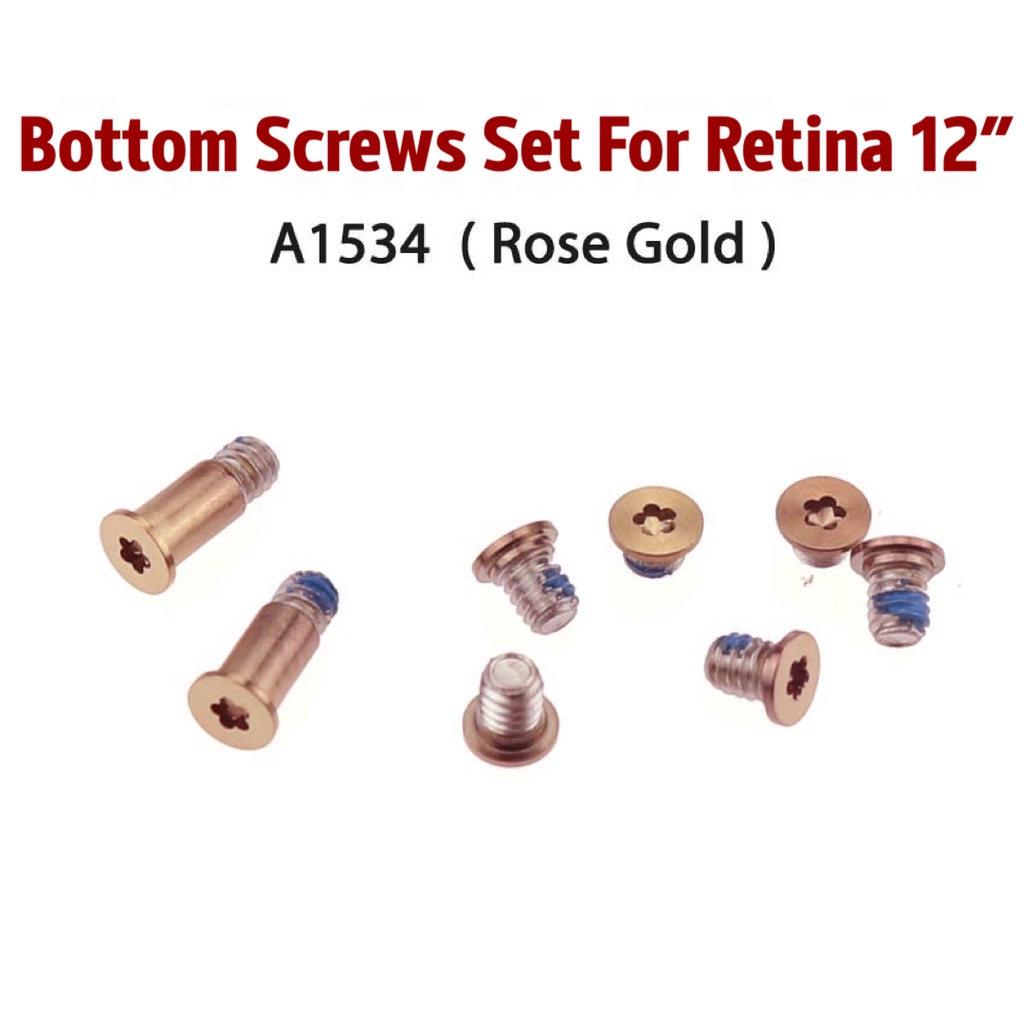 Bottom Screws Set MacBook Air/Pro 11” 12” 13" 15" 16” 17" ชุดนอตฝาหลัง ...
