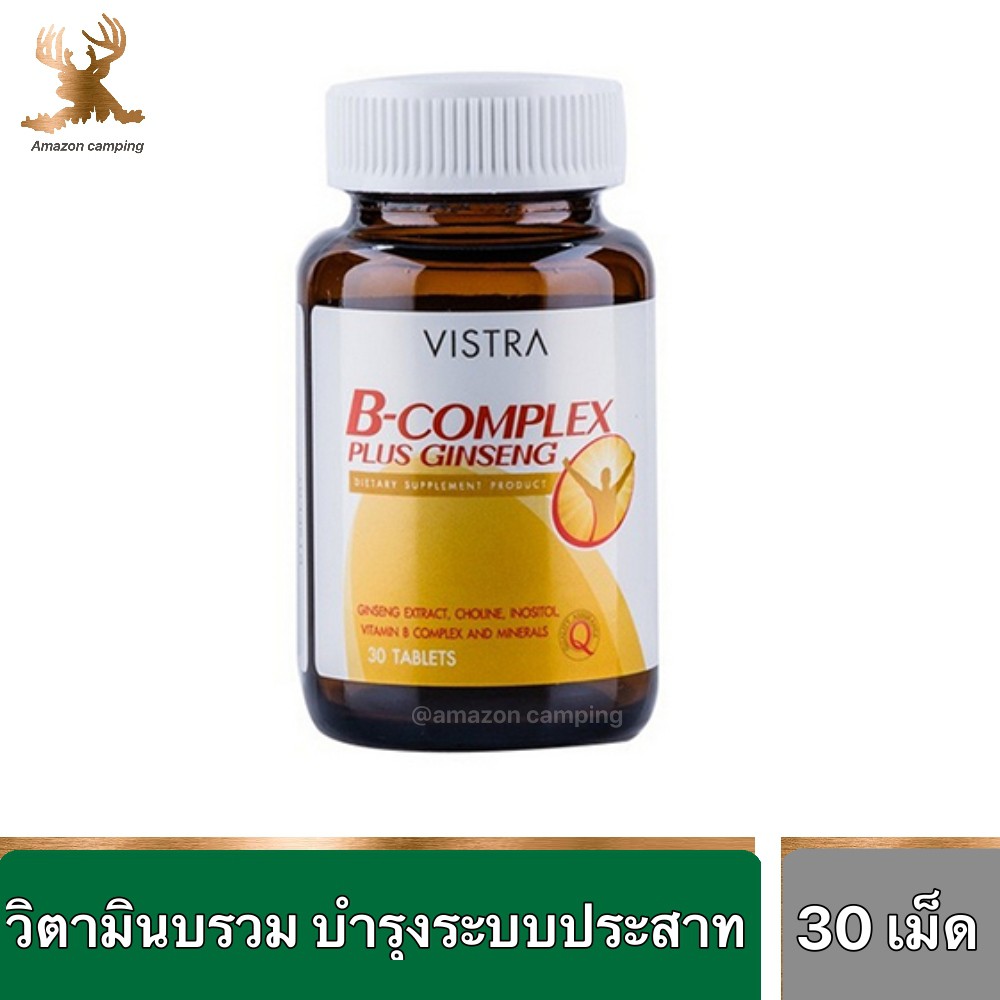 Vistra B-Complex Plus Minerals 30 Tablets | Shopee Thailand