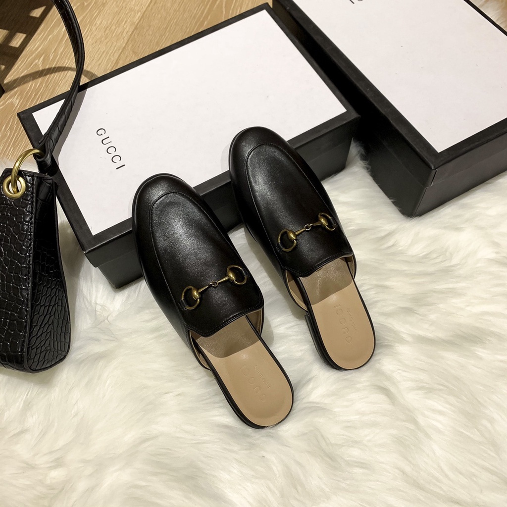 Gucci flip flop couples Classic Black Half Drag must-Have in summer ...
