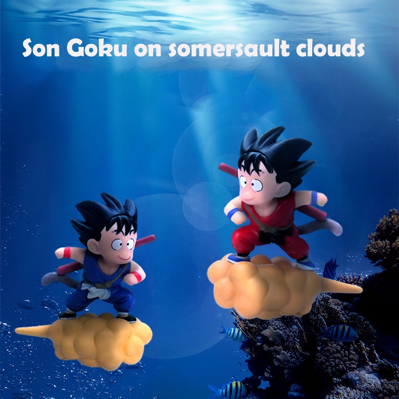HOT NEW Aquarium Decor Accessories Son Goku on Somersault Cloud Action ...