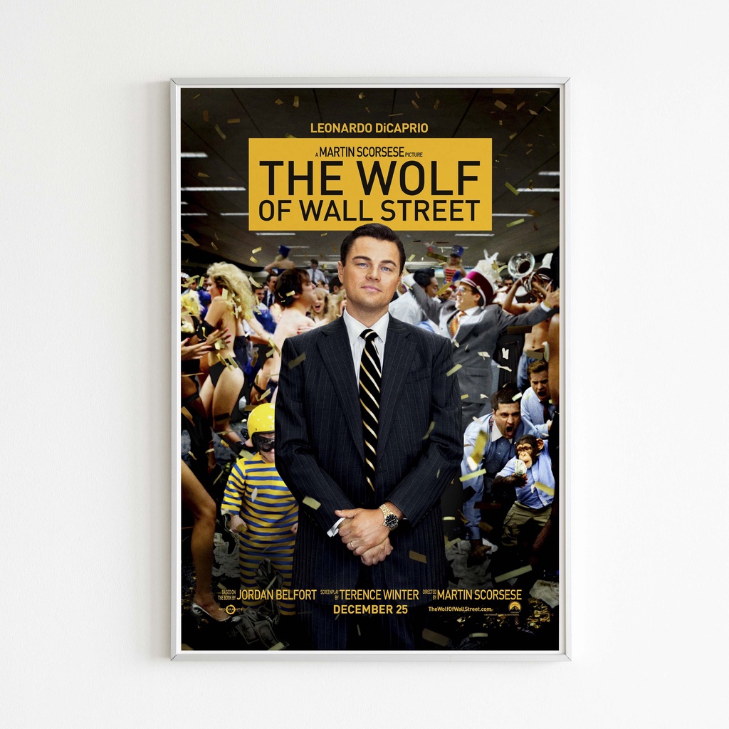 The Wolf of Wall Street Poster โปสเตอร์ภาพขนาด 33X48 cm | Shopee Thailand