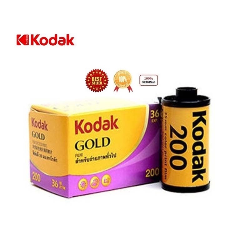 100% ORIGINAL Kodak Gold 200 36 exp / 1 ม้วนกล้องถ่ายภาพกล้องฟิล์ม | Shopee Thailand