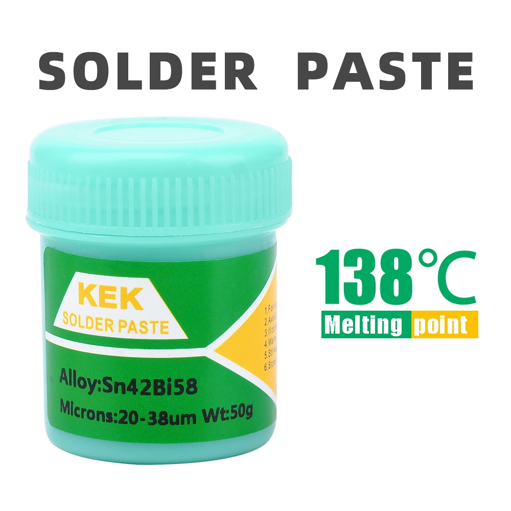 ow Temperature Solder Paste Sn42Bi58 Melting Point 138℃ Patch Repair Low Temperature Solder ...