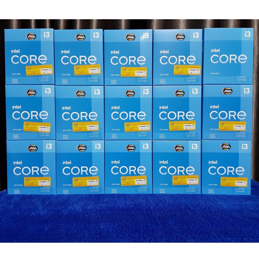 CPU (ซีพียู) Intel Core i3 10105F 4C/8T GEN10 LGA1200 มือ1 ประกัน 3ปี ...