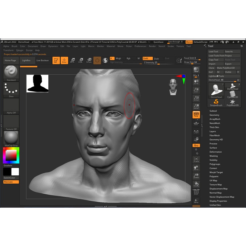Pixologic ZBrush 2022.0.2 ออกแบบโมเดล ปั้นประติมากรรม 3D | Shopee Thailand
