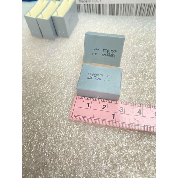 (แพ็ค2ชิ้น) C 0.1UF 1600V 100nF 104PF แบรนด์KEMET อิตาลี คาปาซิเตอร์ ...