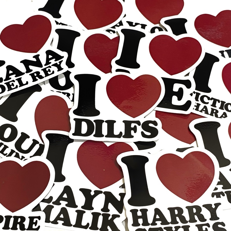 I LOVE STICKER (I LOVE DILFS, HARRY STYLES, TAYLOR SWIFT, ETC) | Shopee ...