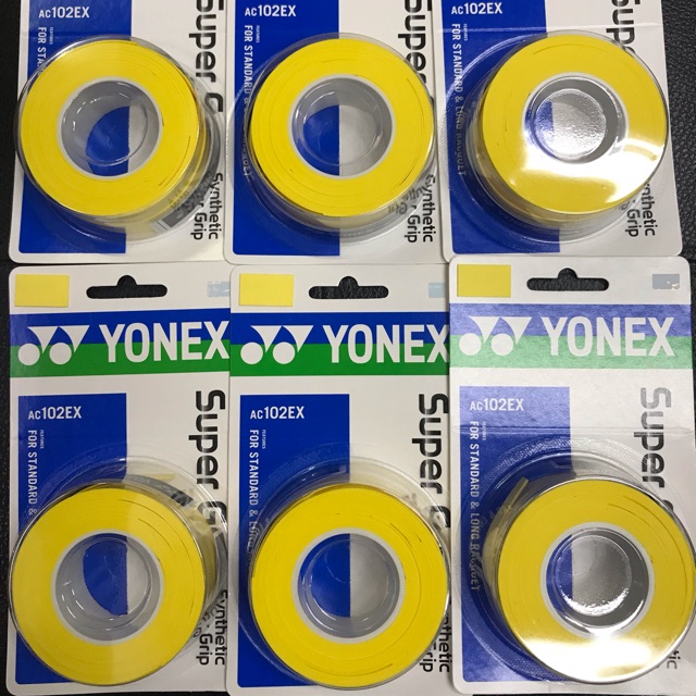 Yonex AC102 EX Super Grap กริ้ปพันด้าม แบบบาง 1 แพ็ค มี 3 ชิ้น พันได้ 3 ...