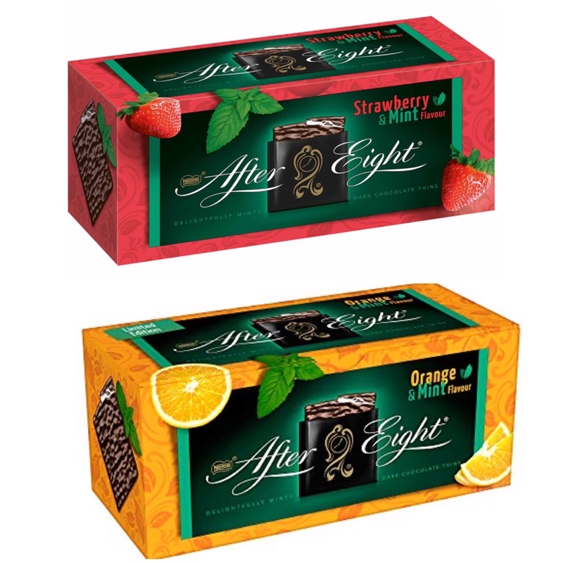 Nestle After Eight Chocolate Mint Orange & Strawberry 200g (Limited ...