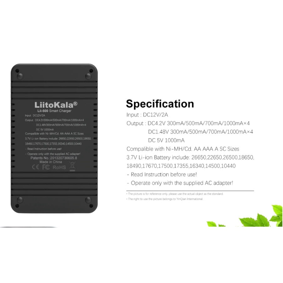 ประกัน 1 ปี Liitokala Lii-500 + สายชาร์จรถ เครื่องชาร์จถ่าน 18650 / AA ...