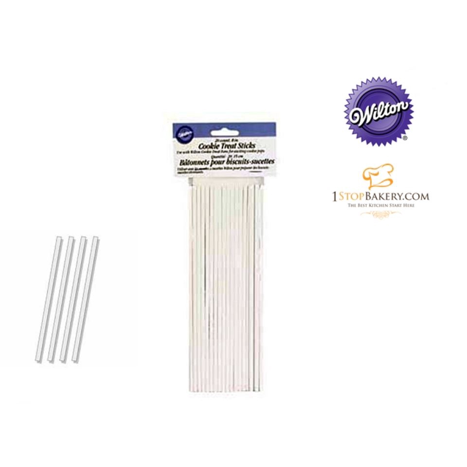Cake Pop Stick Wilton 6-Inch Cookie Sticks, White, 20-Count Candy Melts