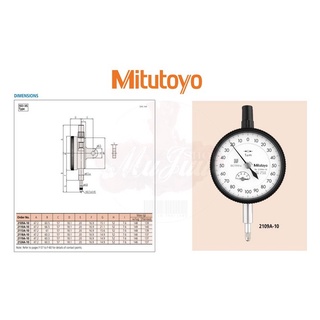 Mitutoyo 2046A 2109A-10 แทน 2046S 2109S-10 ไดอัล อินดิเคเตอร์ Dial ...