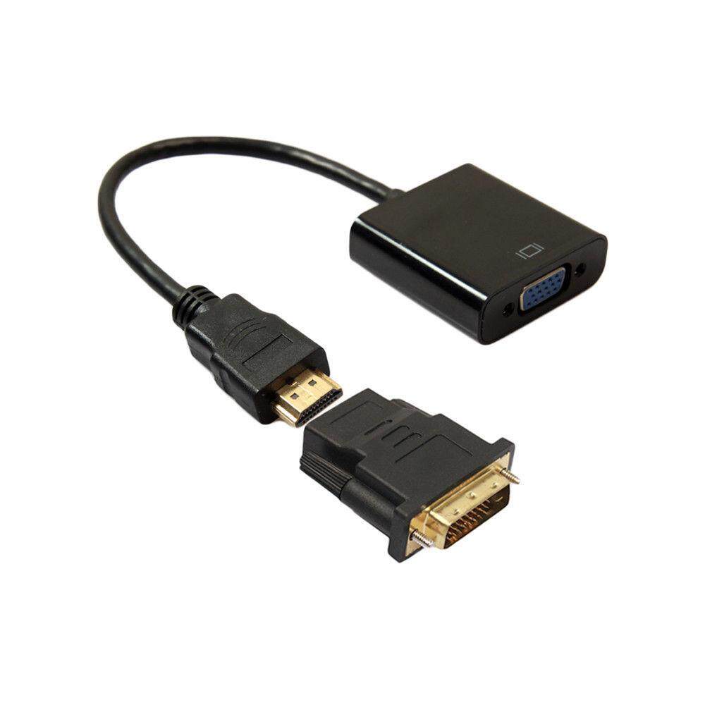 Hi-speed 3in1 DVI 24+1 to HDMI to VGA Cable Adapter Kits for PC ...