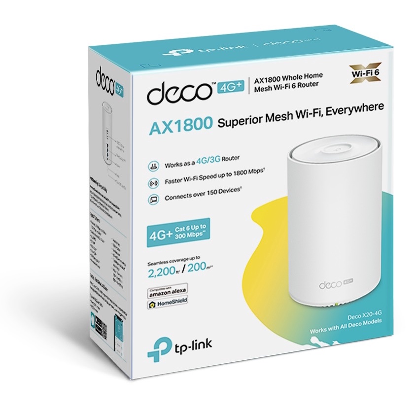 TP-LINK DECO_X20-4G 4G+ AX1800 Whole Home Mesh WiFi 6 Gateway | Shopee ...