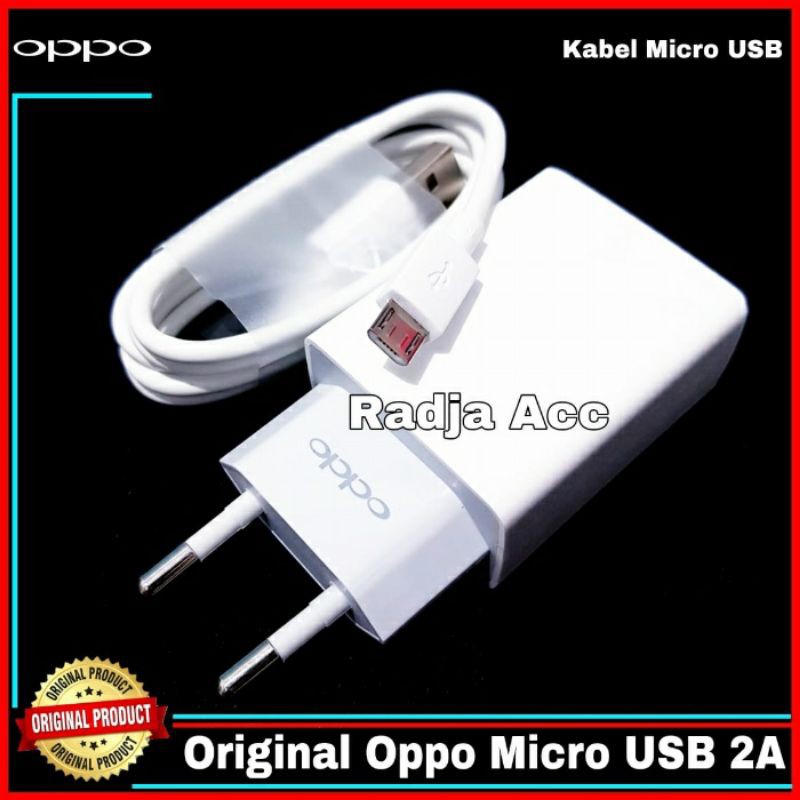 ของแท้ 100% Oppo A7 ที่ชาร์จ Micro USB 5V-2A อินโดนีเซียอย่างเป็นทางการ ...