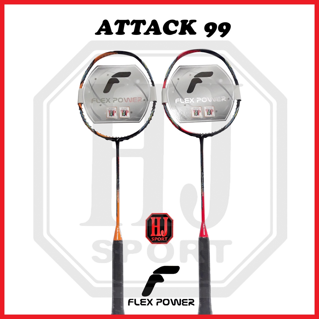 ไม้แบดมินตัน Flex Power Attack 99 ดั้งเดิม, สายโบนัสและกระเป๋า | Shopee ...