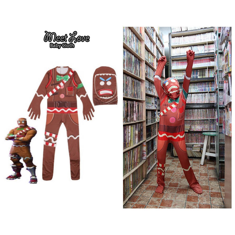 Cosplay Gingerbread ชุดขนมปังขิง ชุดแฟนซีเด็ก ชุด Halloween ฮาโลวีน ชุด ...