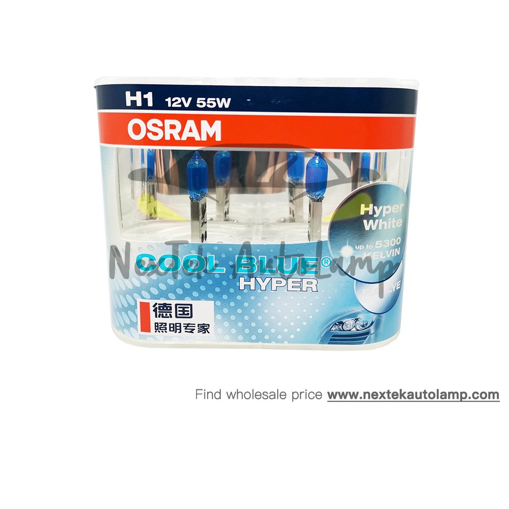 OSRAM Cool Blue Hyper H1 H4 H7 H11 9005 HB3 9006 HB4 100/90W 4000/5300K ...
