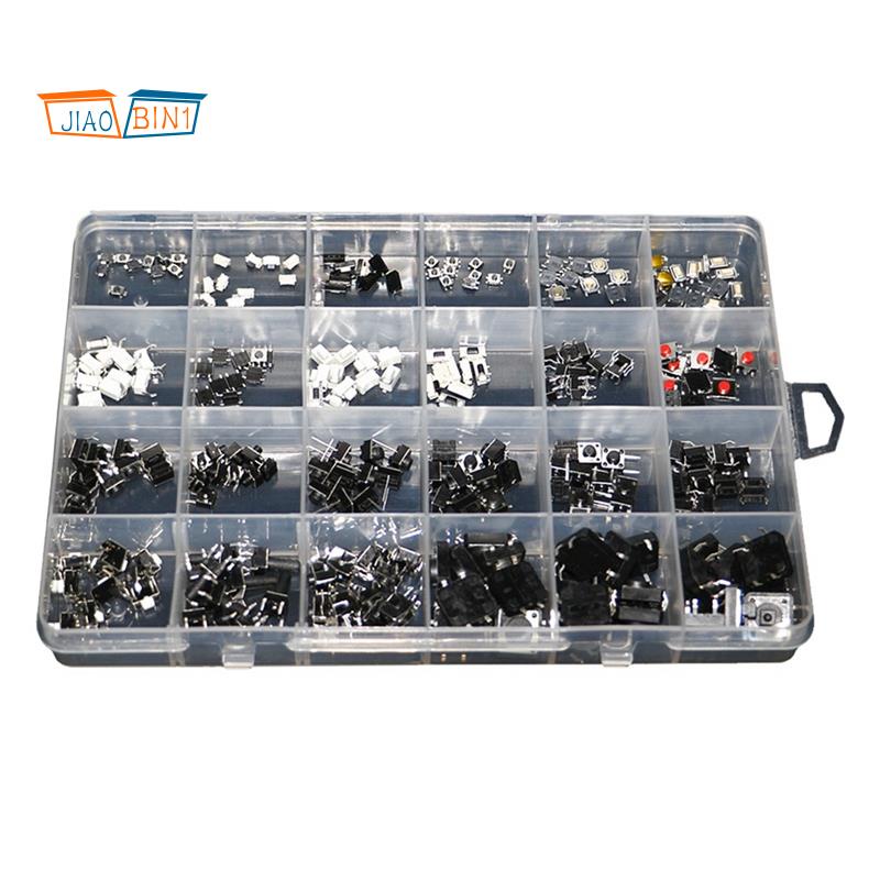 250Pcs Micro-Switch Assorted Push Button Tact Switches Reset 25Types ...