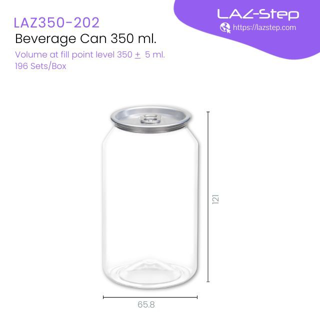 LAZ-Step ชุดตัวอย่าง SAMPLE - กระป๋องเครื่องดื่ม ชานม น้ำผลไม้ PET กระป๋องฝาดึง ต้องปิดด้วย ...