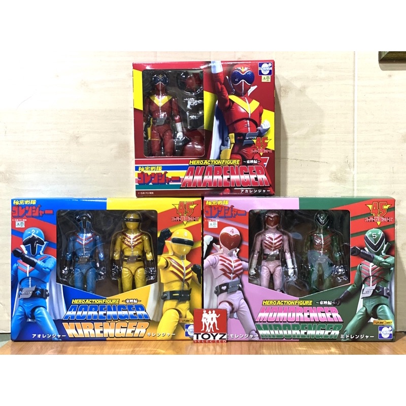 Hero Action Figure GoRanger Set (AkaRenger, AoRenger&KiRenger ...