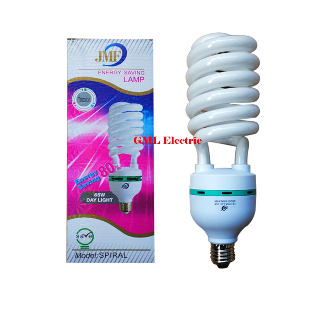 JMF หลอดประหยัดไฟ 45w. 65w. JMF แสงขาว/แสงวอร์ม | Shopee Thailand