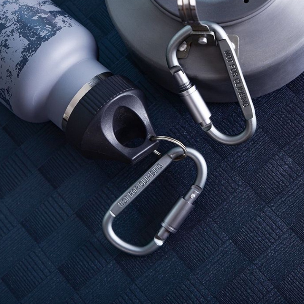 แพ็ค 6 ชิ้น Carabiner D Ring สำหรับแขวนของ หรือยึดดึง อุปกรณ์สำหรับตั้งแคมป์ ห้อยเปล คาราบิเนอร ...