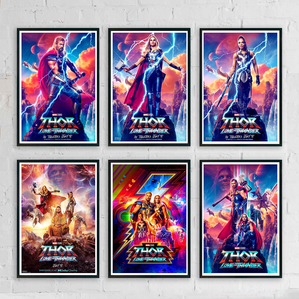 THOR Love and Thunder Poster (2022) Marvel ธอร์ ด้วยรักและอัสนี / Chris ...