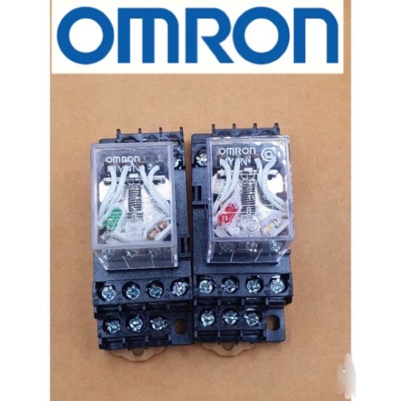 omron Relay my4 MY4N มีไฟ 12vdc 12vac 24vdc 24vac 220vac ราคาต่อชิ้น | Shopee Thailand