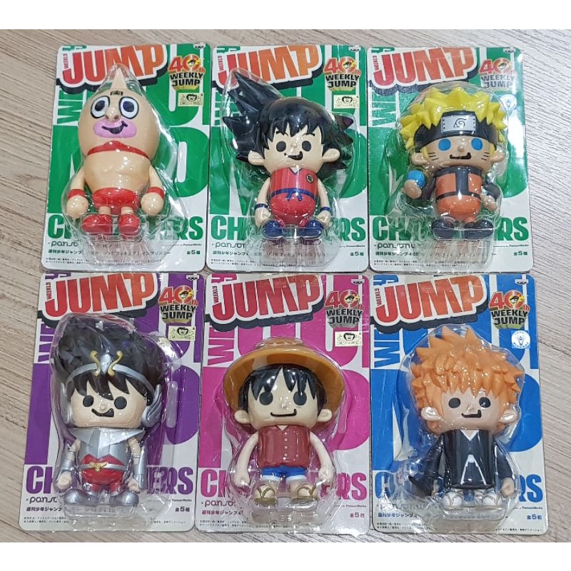 Panson works Jump World ชุด 6 ตัว รวมพระเอกการ์ตูน จั้มพ์ ของแท้ ...