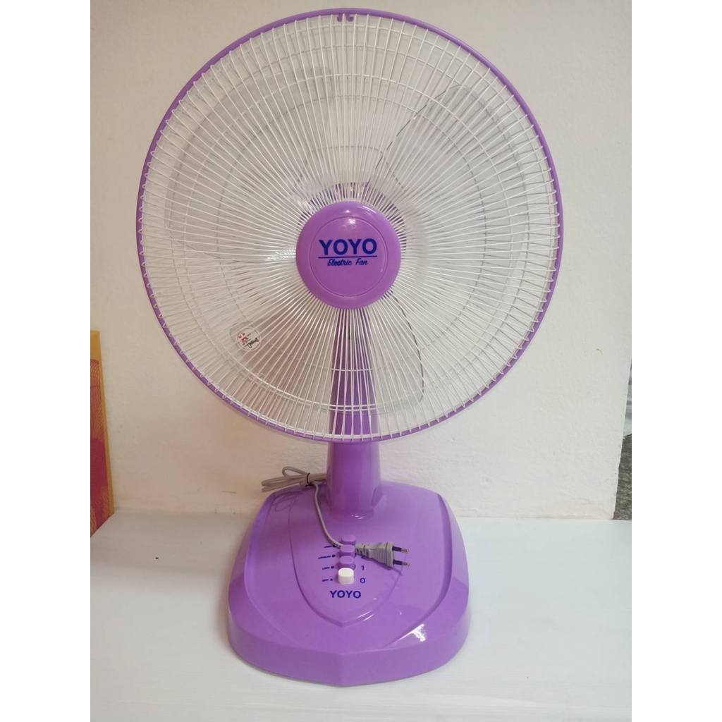 YoYo พัดลมตั้งโต๊ะ 16 นิ้ว ราคาถูก พัดลมโยโย่ ลมแรง ทนทาน รับประกันนาน1ปี | Shopee Thailand