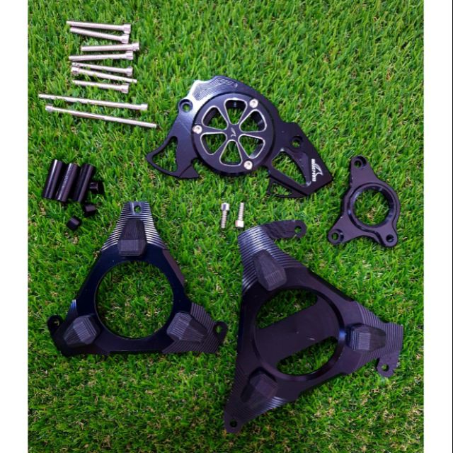 ชุดโปรโมชั่น ครอบเครื่อง + ครอบสเตอร์ สำหรับ Yamaha M-Slaz black ...