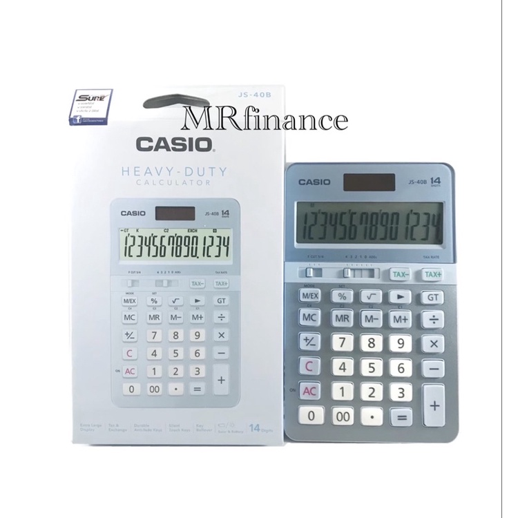 Casio JS-40B BU สีฟ้า ของใหม่ ของแท้ | Shopee Thailand