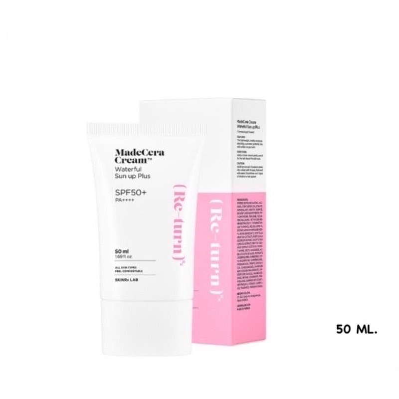 SKINRx LAB MadeCera Cream Waterful Sun up Plus SPF50+/PA++++ (Re-turn) RX 50ml | Shopee Thailand