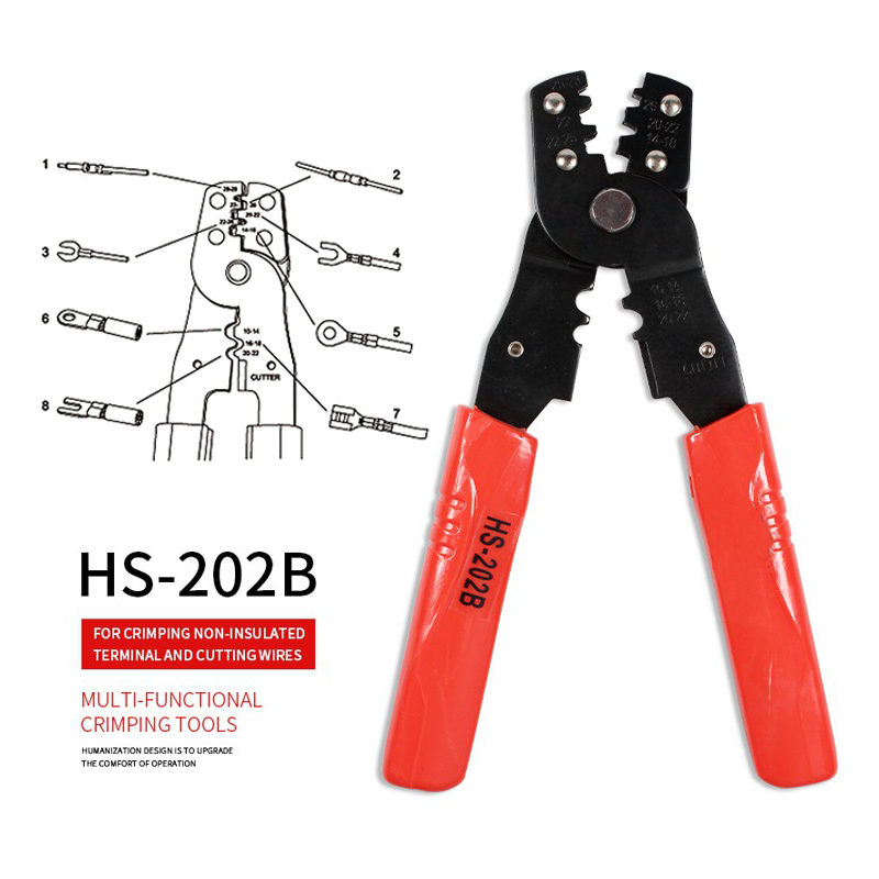 4 in 1 คีมย้ําหางปลา HS-202B อเนกประสงค์ แบบพกพา HS-202D | Shopee Thailand