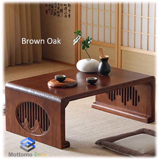 MOTTOMO Ancient Style Solid Wood Japanese Coffee/Tea Table | Shopee ...