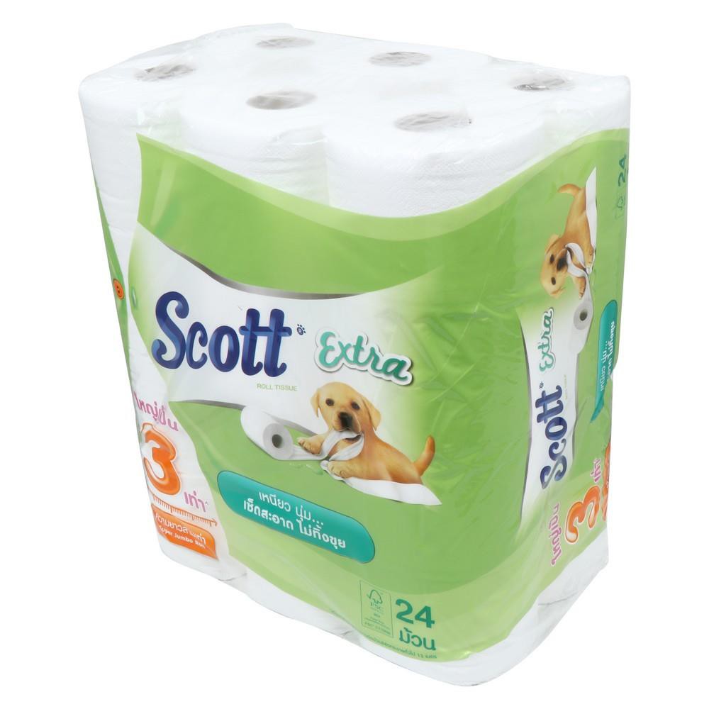 กระดาษชำระ SCOTT EXTRA SP JUMBO ROLL แพ็ก 24 ชิ้น TOILET PAPER SCOTT ...