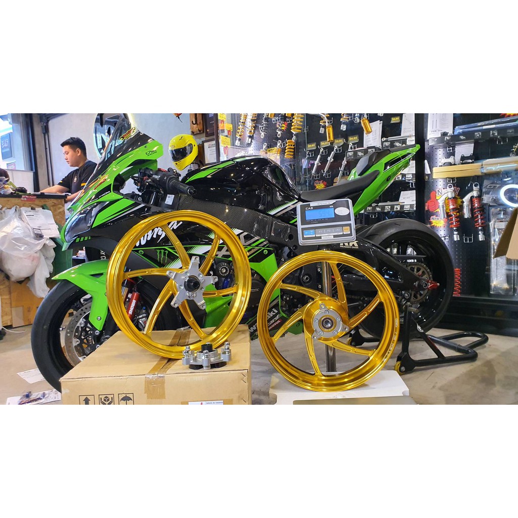 ล้อ Forged RCB TT RACING สีทอง Kawasaki Ninja 400 Z400 | Shopee Thailand