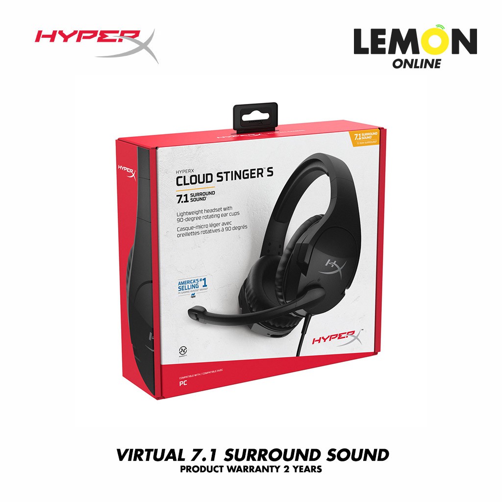 HyperX Headset gaming Cloud Stinger S 7.1 - ประกันศูนย์ไทย 2 ปี ...