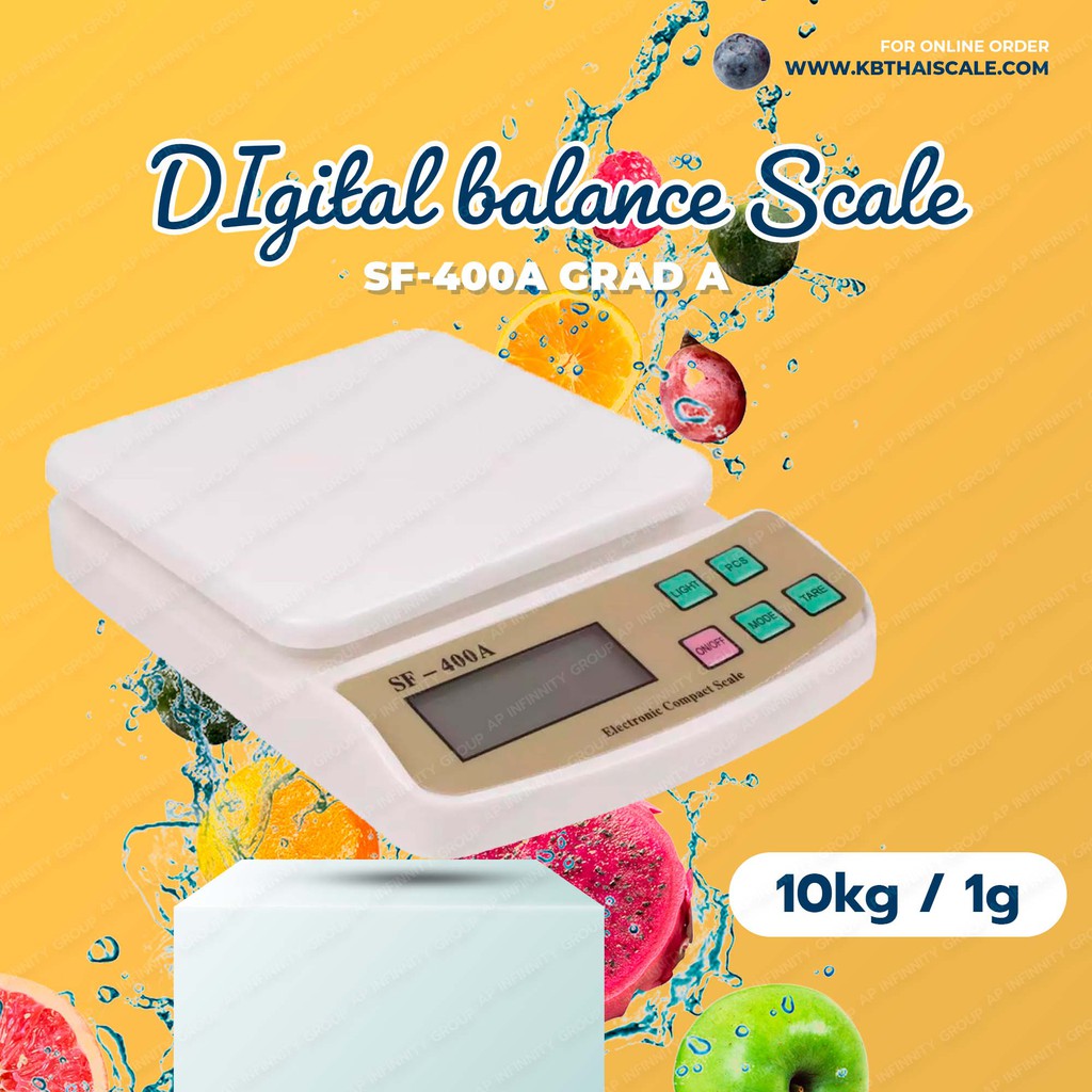 เครื่องชั่งดิจิตอล รุ่น SF-400A พิกัด 10kg ความละเอียด 1g เครื่องชั่ง ...