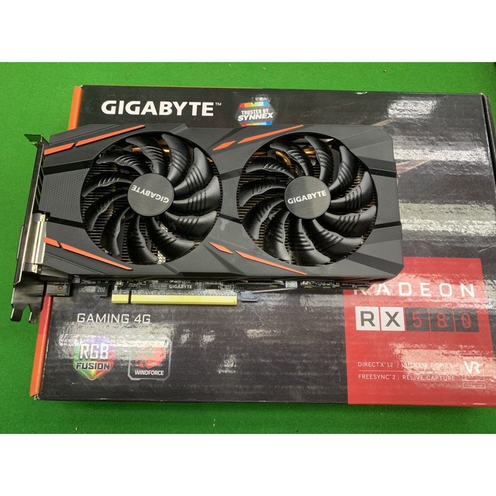 การ์ดจอ GIGABYTE RX 580 4G สวย มี rgb | Shopee Thailand