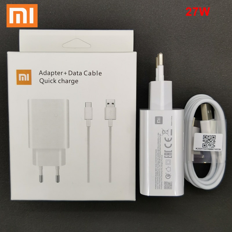 ของแท้ Xiaomi อะแดปเตอร์สายชาร์จเร็ว 27W QC4.0 type c สําหรับ Mi 11 10 9 Note10 Poco F2 X3 Redmi ...