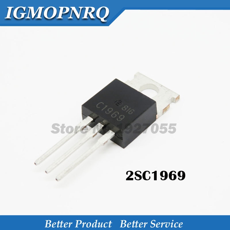 10pcs 2SC1969 TO-220 C1969 6 a60v the TO - 220 high frequency emission ...