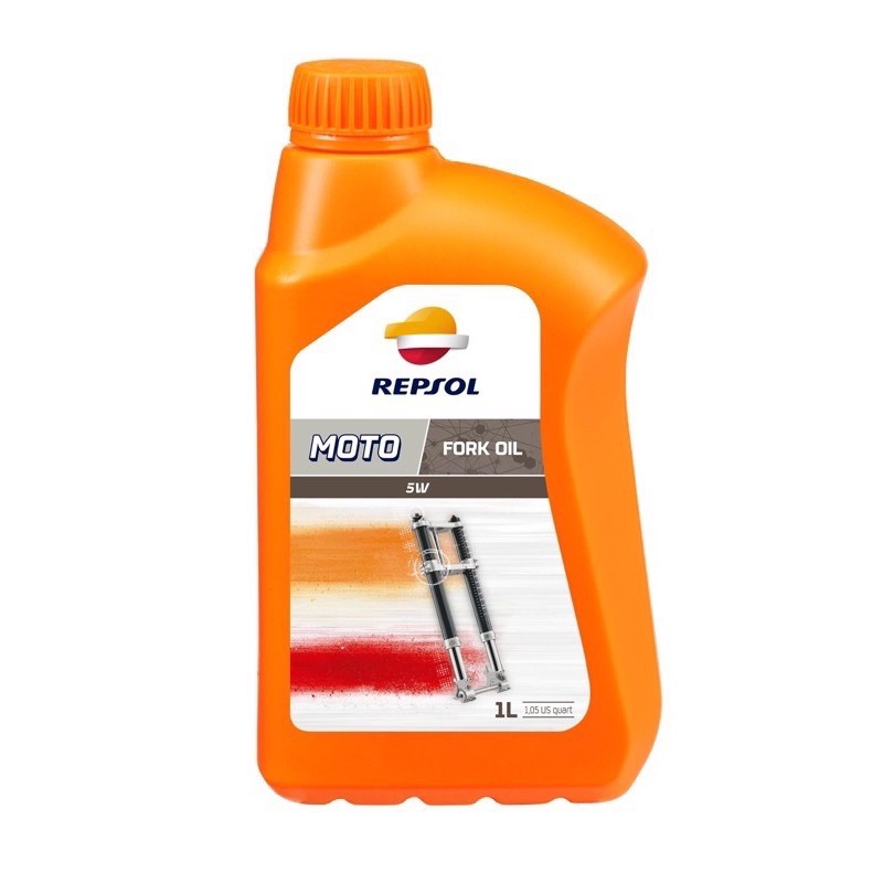 น้ำมันโช้ค REPSOL MOTO FORK OIL 5W | Shopee Thailand