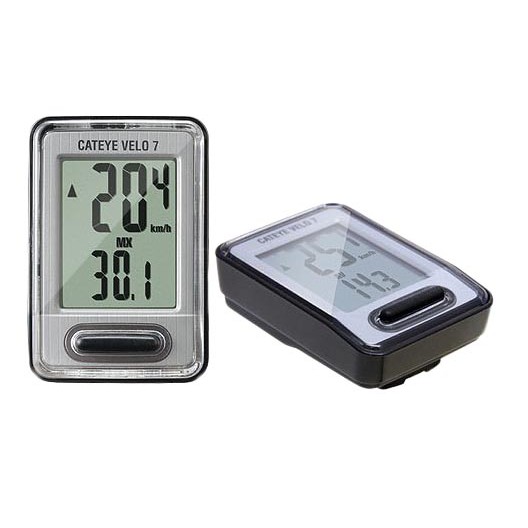 ไมล์วัดความเร็ว จักรยาน CATEYE VELO 7 FUNCTIONS มีสาย CC-VL520 VELO7 ...