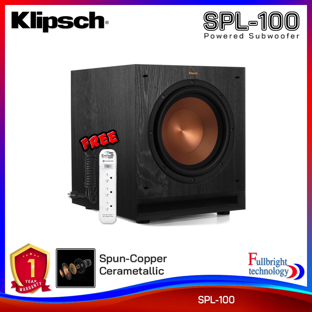 Klipsch SPL-100 Powered Subwoofer ลำโพงซับวูฟเฟอร์ รับประกันศูนย์ไทย 1 ...