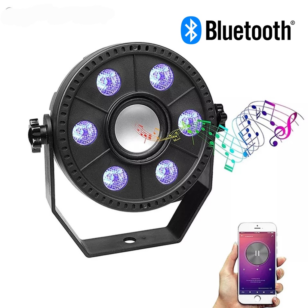 ไฟพาร์6 / 7w LED 6 หลอด 7w ไฟปาร์ตี้ ไฟดิสโก้ LED Mini Par Light 6 LED ...