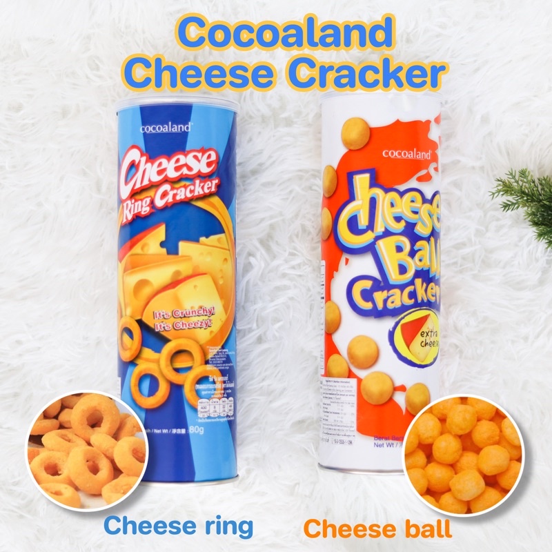 ชีสริง Cocoaland Cheese ring Cracker 03/24 ชีสริงแครกเกอร์ 80g. โคโค่ ...