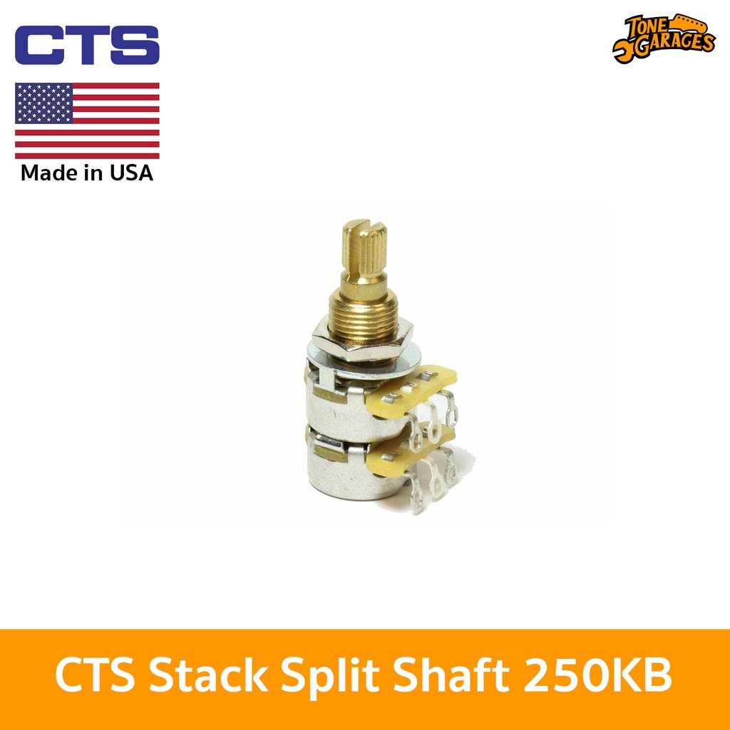 CTS Balance Pot 250KB Linear Split Shaft Pot พ็อตบาลานซ์เบล็น Made in ...